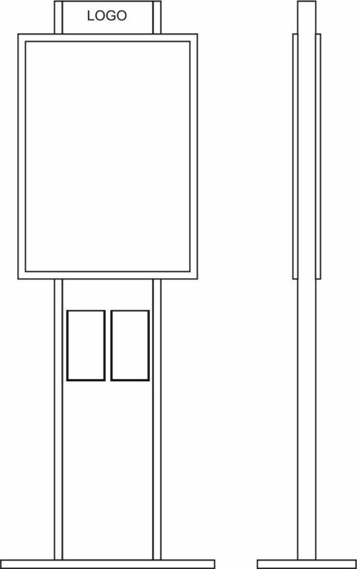 Monolith Poster Stand - Ores Tanıtım Sistemleri